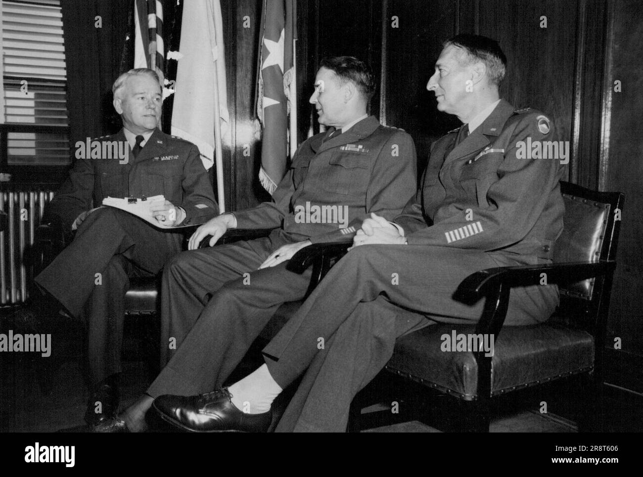 (L to R) General J. Lawton Collins, chief of Staff, US Army Lt. Gen ...