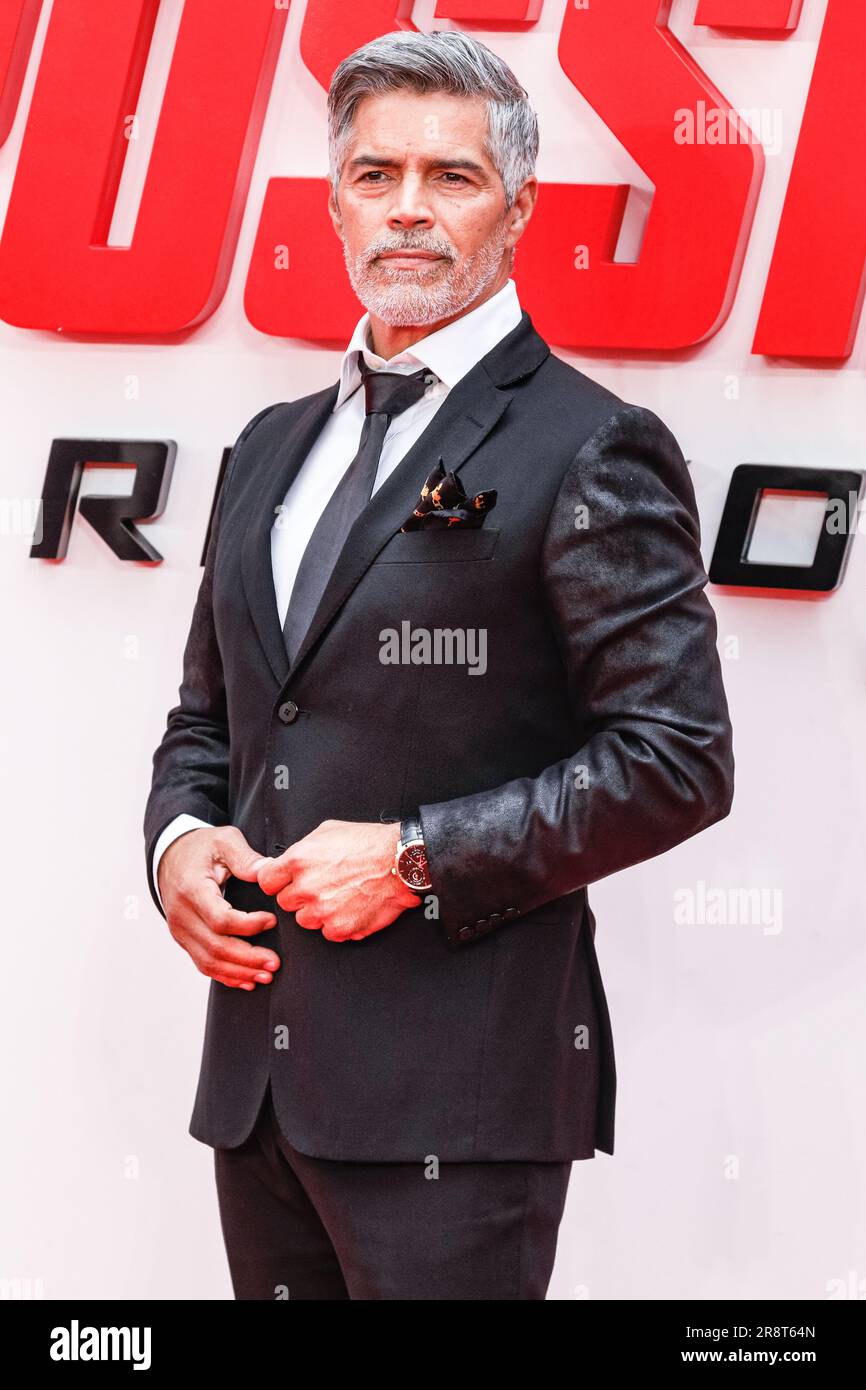 London, UK. 22nd June, 2023. Esai Morales (Gabriel) Talent and guests ...