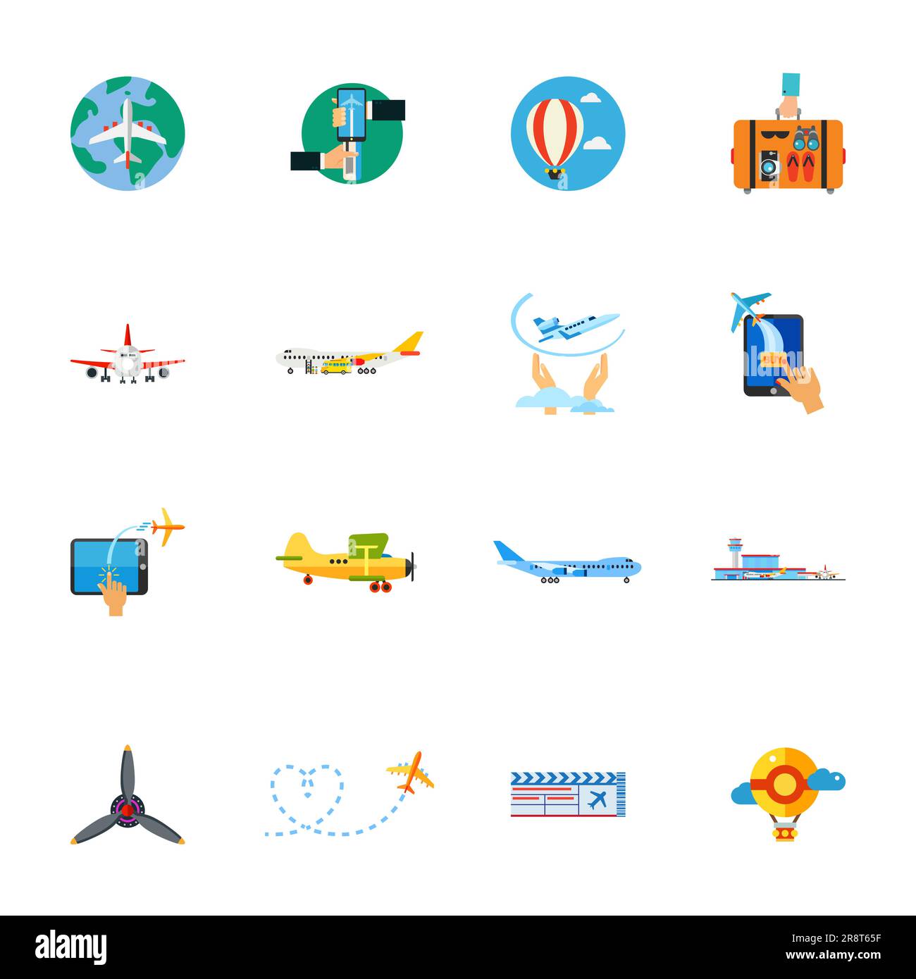 Plane phone passenger Cut Out Stock Images & Pictures - Alamy