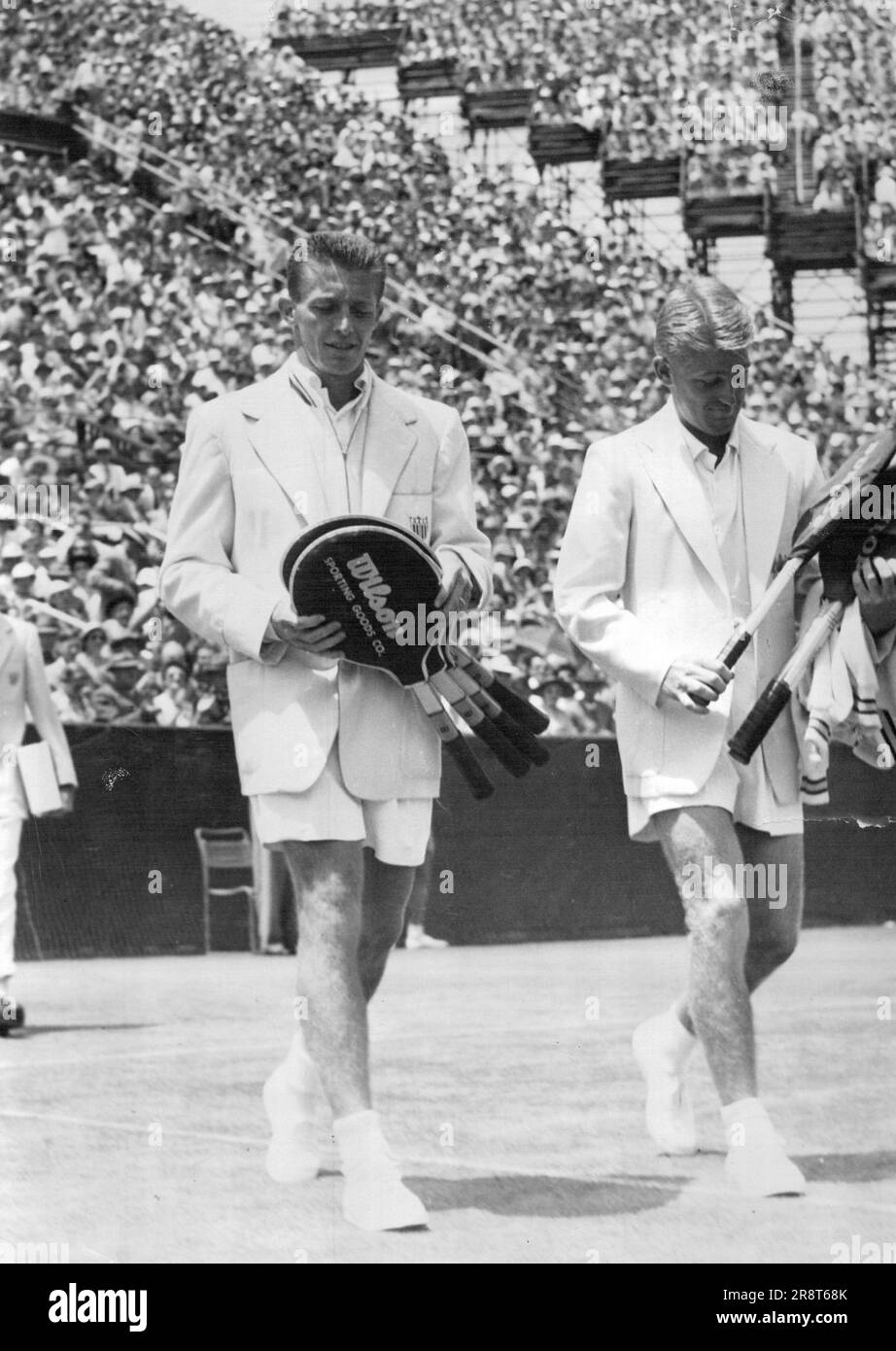 It's On Again. Applause from the packaged stands seen in the background ...