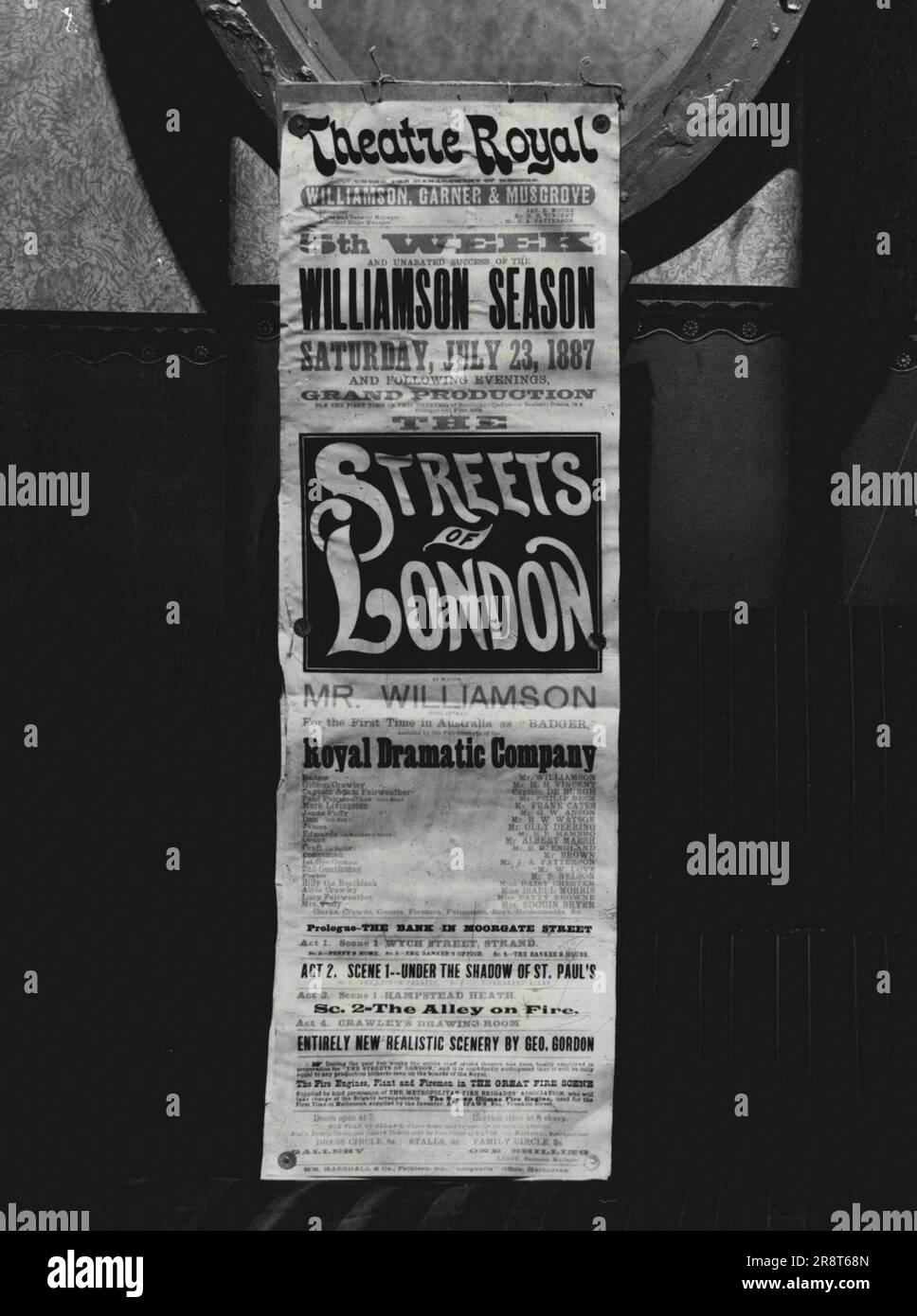 This dayhill advertising streets of London in 1887, with Mr. J.C ...