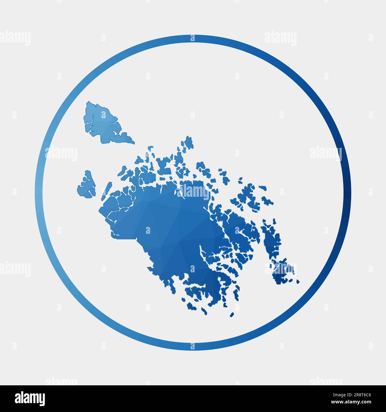 Cat Ba Island icon. Polygonal map in gradient ring. Round low poly Cat ... Cat Ba Island icon. Polygonal map in gradient ring. Round low poly Cat ...
