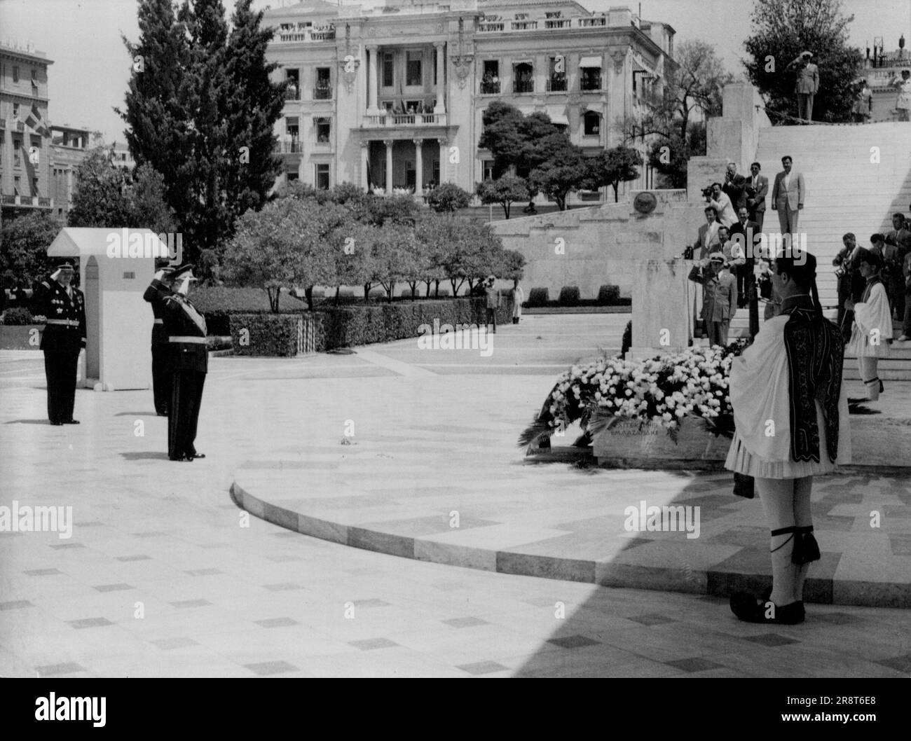 Marshal Tito At Tomb of Unknown Greek Warrior -- Marshal Tito after ...