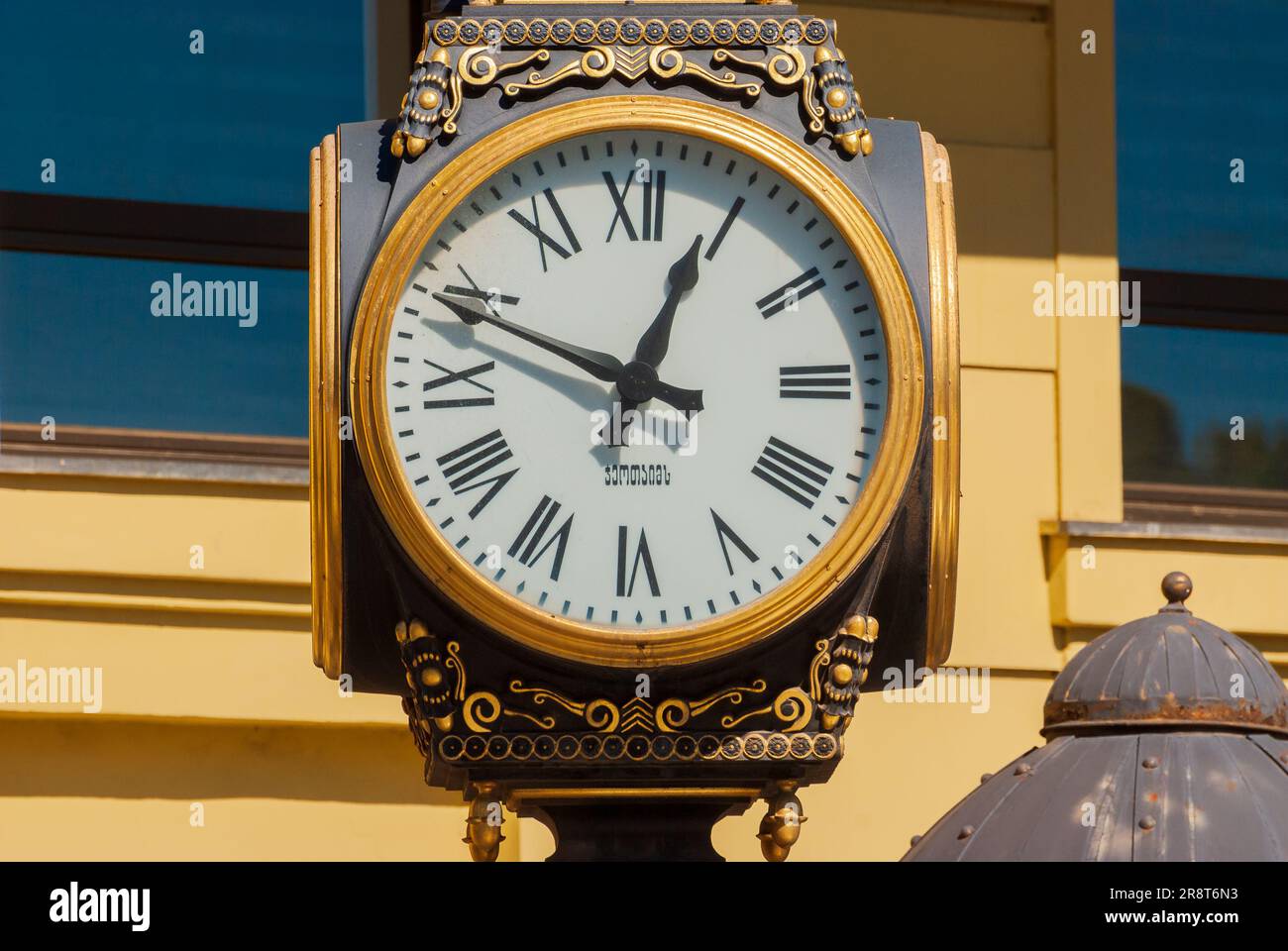Georgia, Tbilisi - September 25, 2022: Street clock in Tbilisi Stock ...
