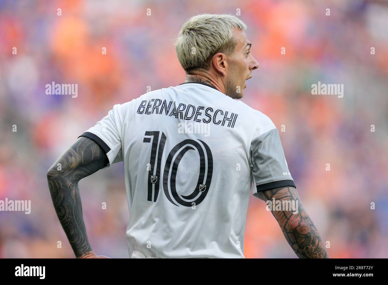 Toronto FC forward Federico Bernardeschi (10) plays during a MLS soccer match against FC ...