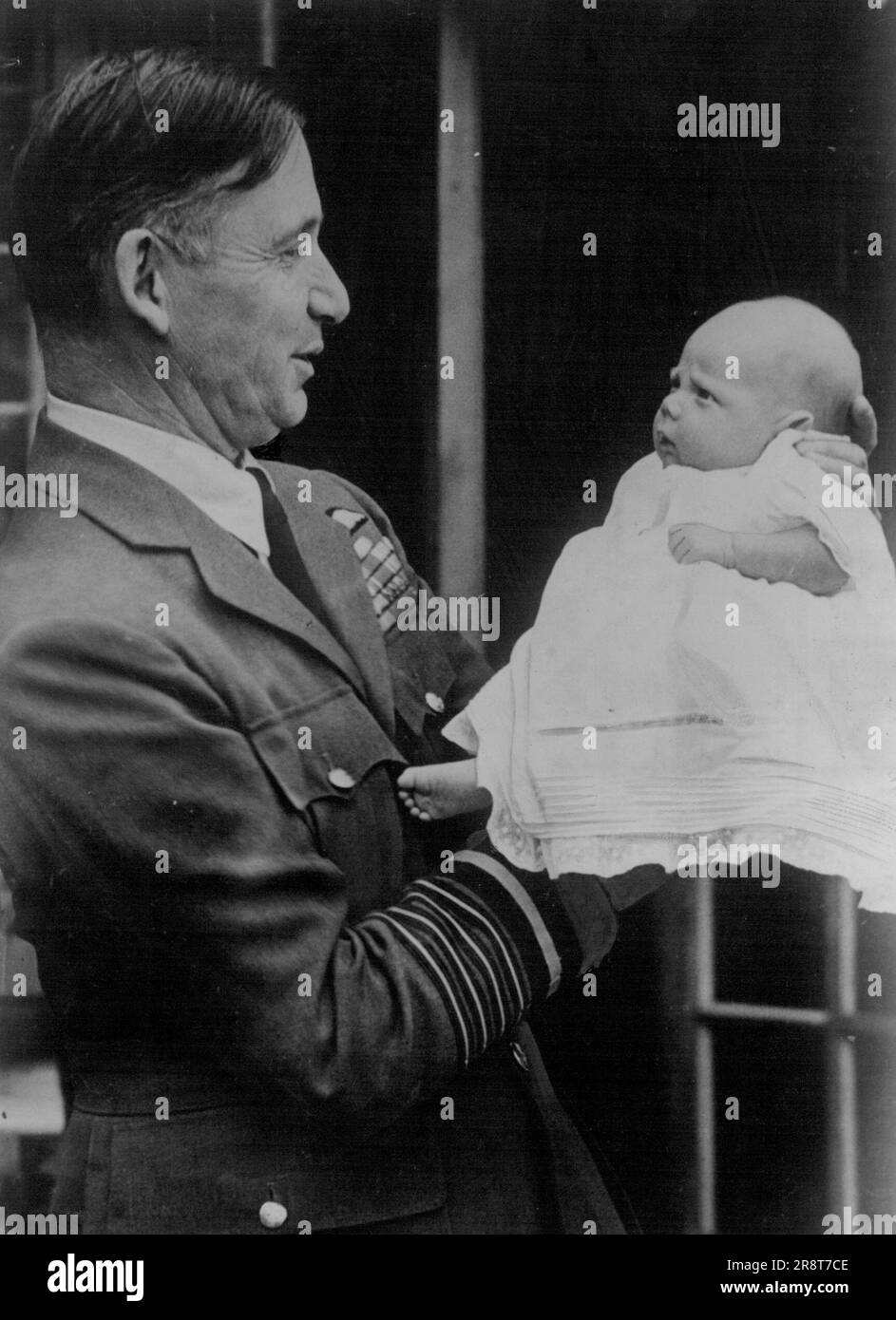 Marshal of the Royal Air Force, Lord Tedder, Chief of the Air Staff ...