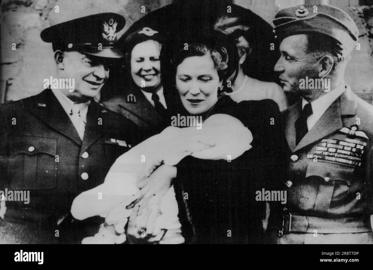 General Eisenhower, Godfather, Attends Christening of Lord Tedder's Son ...