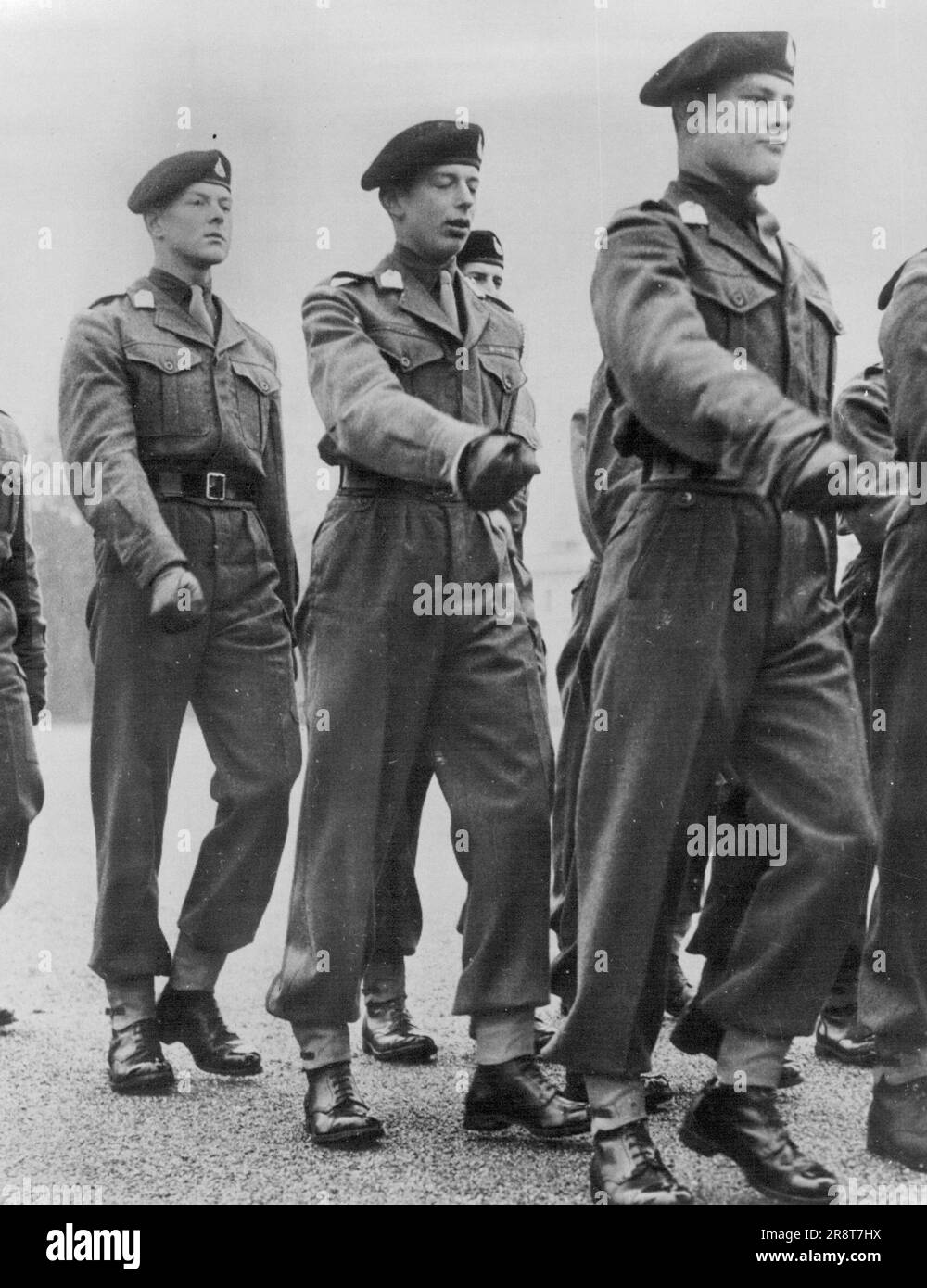Parading Duke - Britain's Duke of Kent, center, steps out with buddies ...