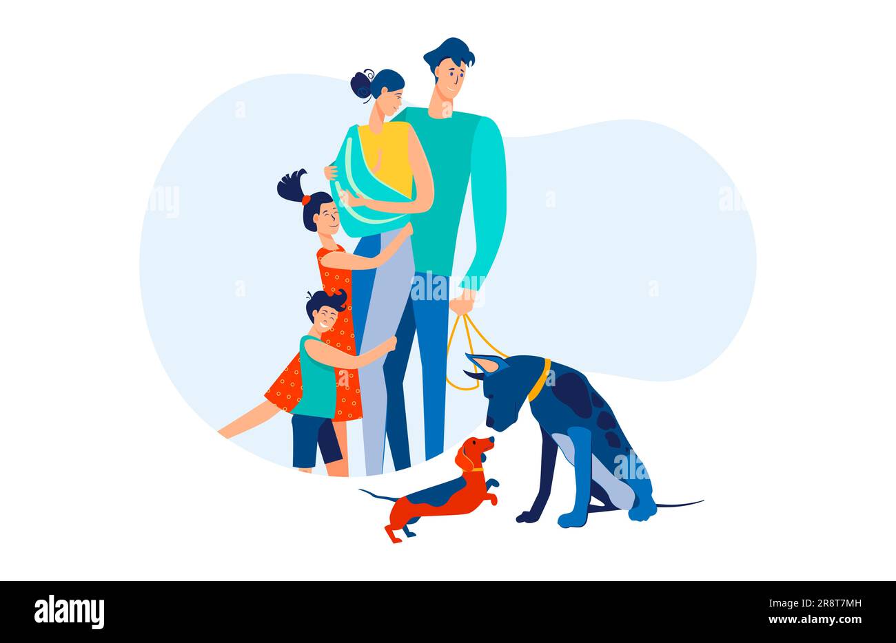 Pets togetherness Stock Vector Images - Alamy