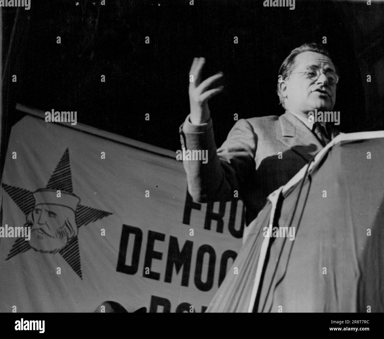 Italian Communist Leader Makes Election Speech - Palmiro Togliatti ...