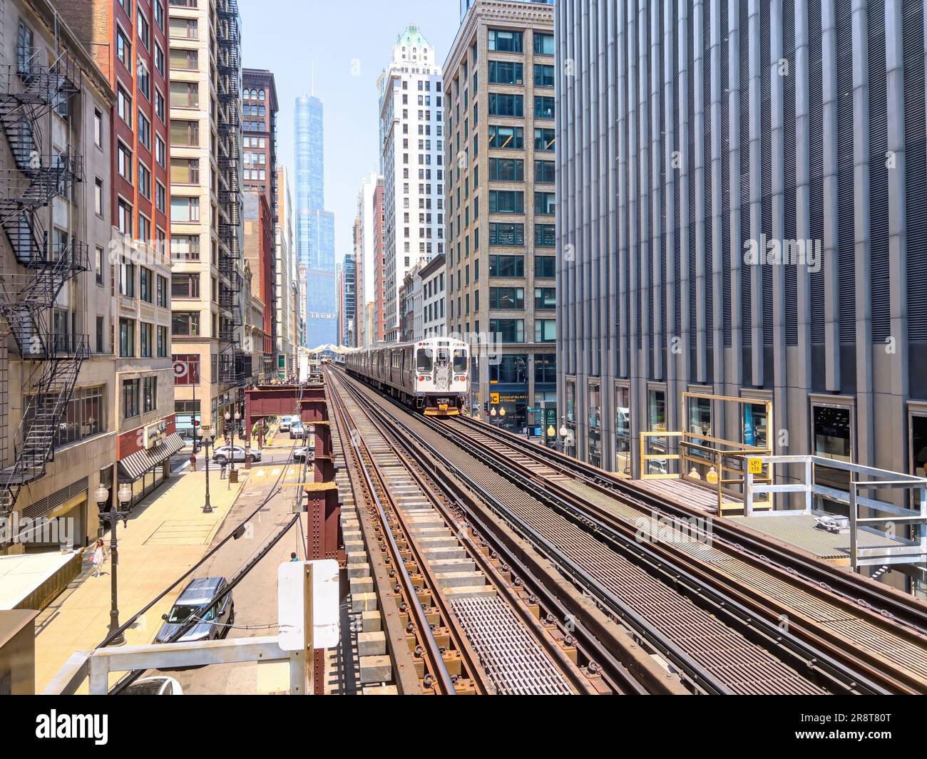 Adams Wabash Subway station in Chicago - CHICAGO, UNITED STATES - JUNE ...