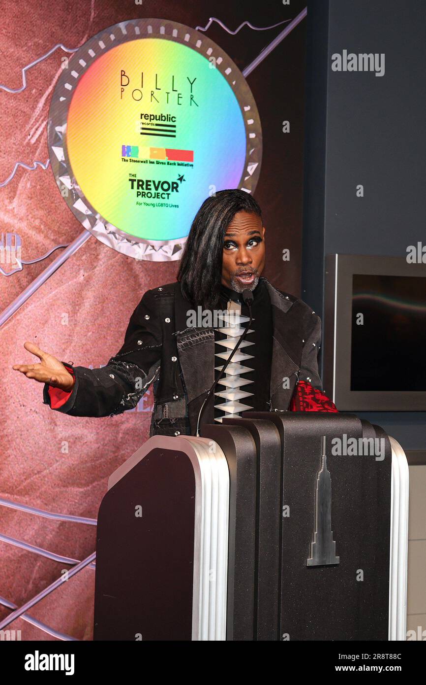 New York, NY, USA. 22nd June, 2023. Billy Porter at a public appearance ...