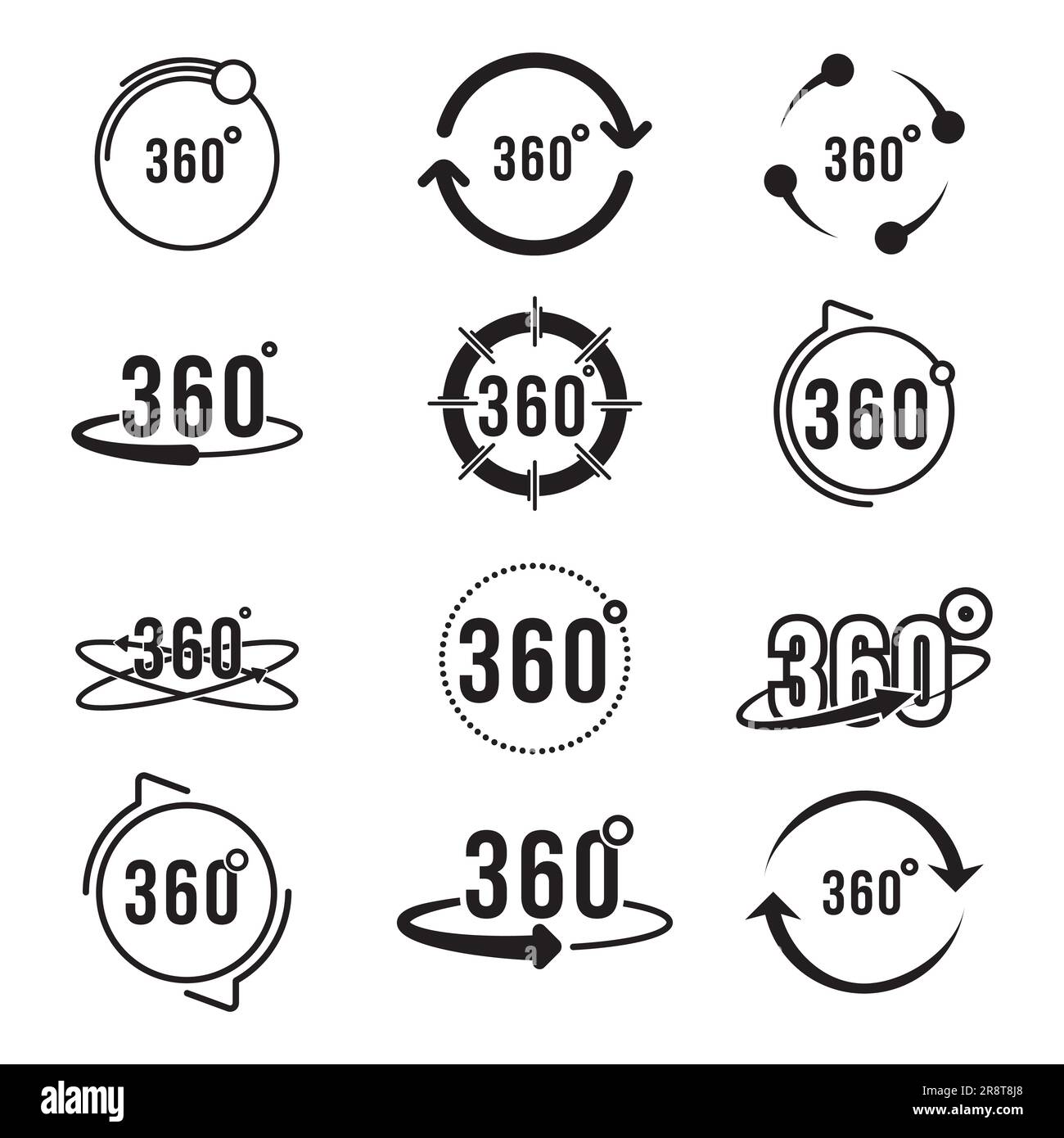 360 cartoon hi-res stock photography and images - Alamy