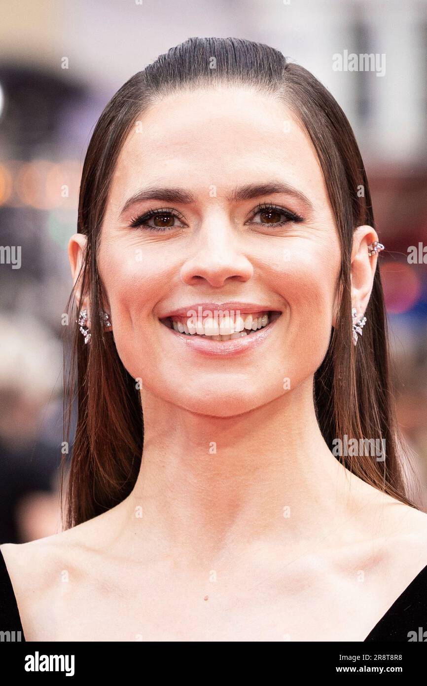 Hayley Atwell poses for photographers upon arrival at the premiere of ...