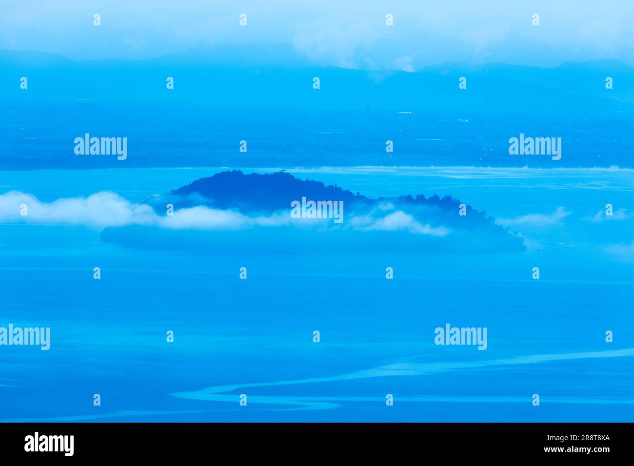 Chikubu Island in the Sea of Clouds Stock Photo - Alamy