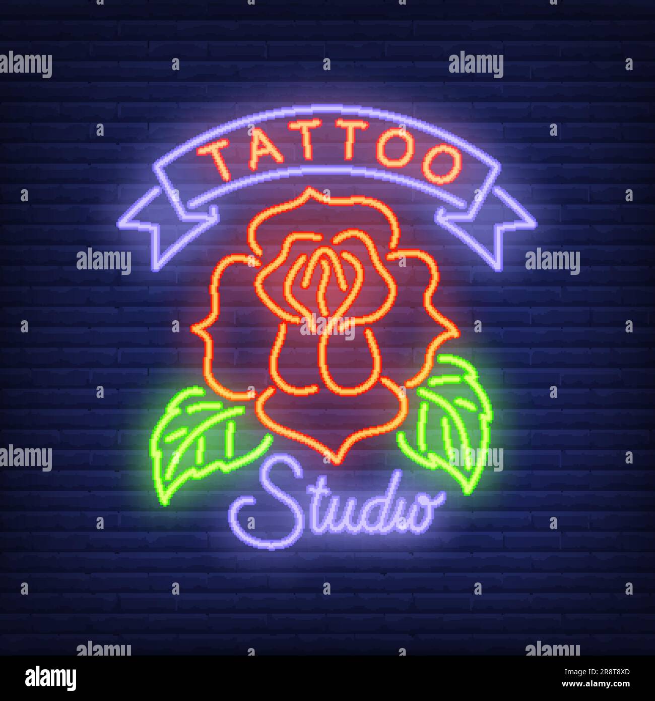Vintage tattoo studio colorful hi-res stock photography and images - Alamy