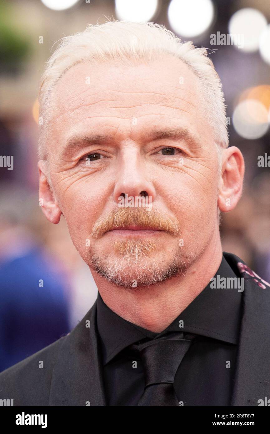 Simon Pegg poses for photographers upon arrival at the premiere of the ...