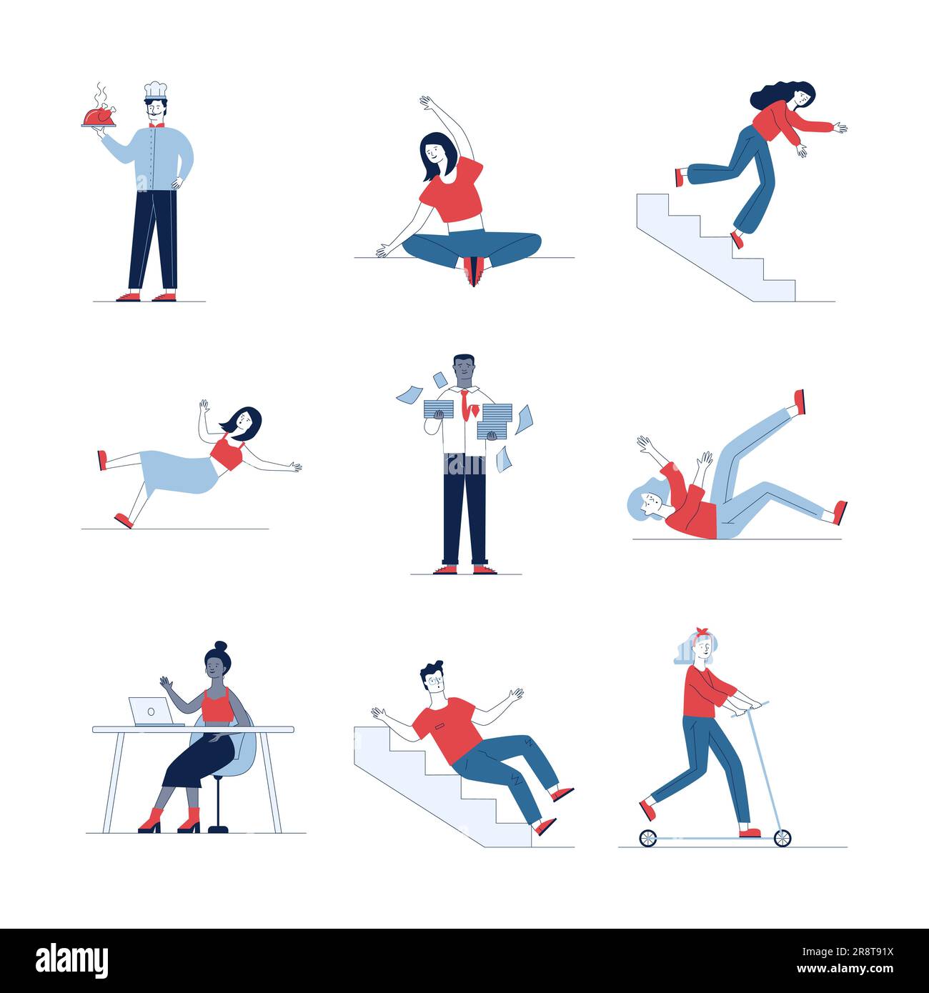 Big collection of diverse cartoon people Stock Vector Image & Art - Alamy