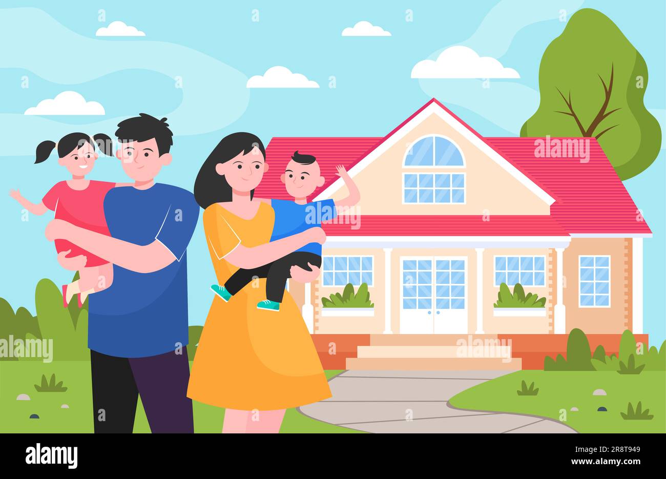 Standing front outside Stock Vector Images - Alamy