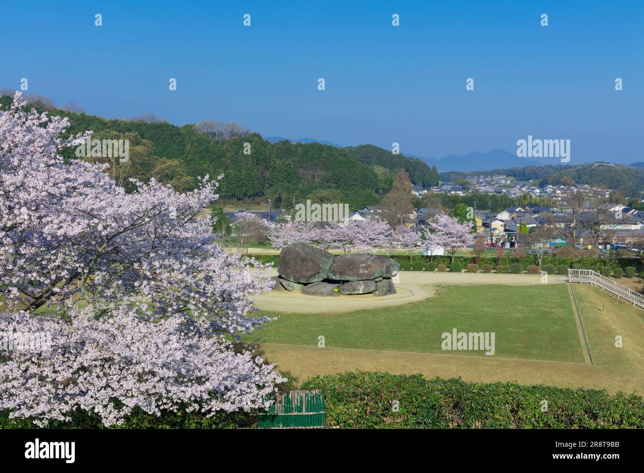 Spring stone stage tumulus Stock Photo - Alamy