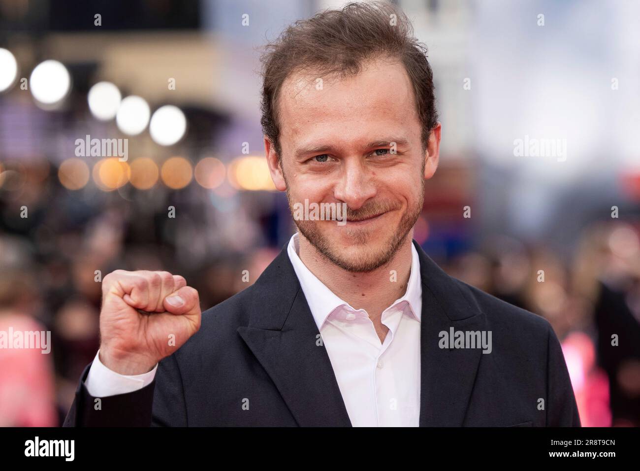 Ivan Ivashkin poses for photographers upon arrival at the premiere of ...