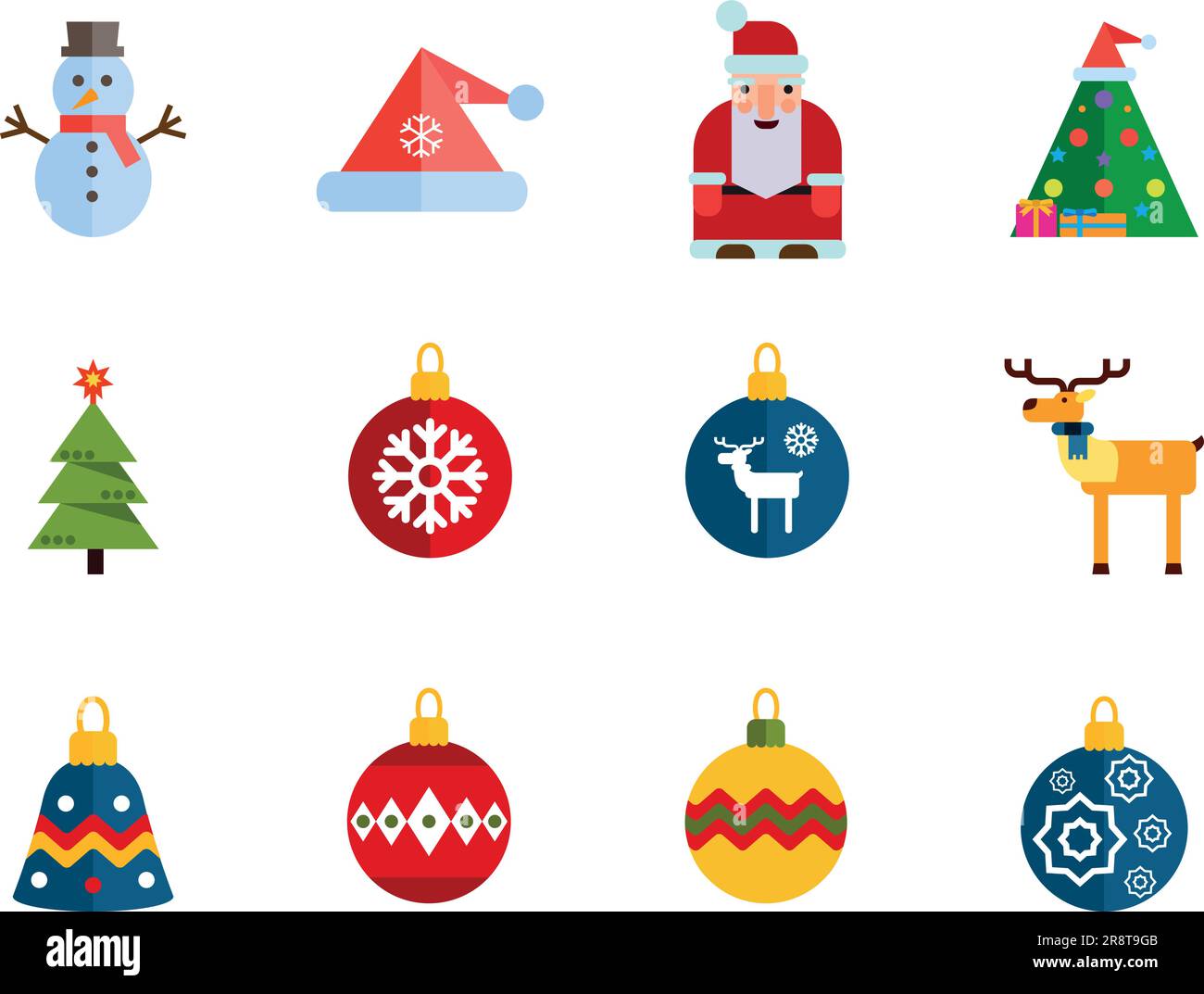 Christmas Icon Set Stock Vector Image & Art - Alamy