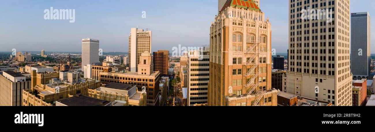 Aerial photograph of downtown Tulsa on a June morning Stock Photo - Alamy