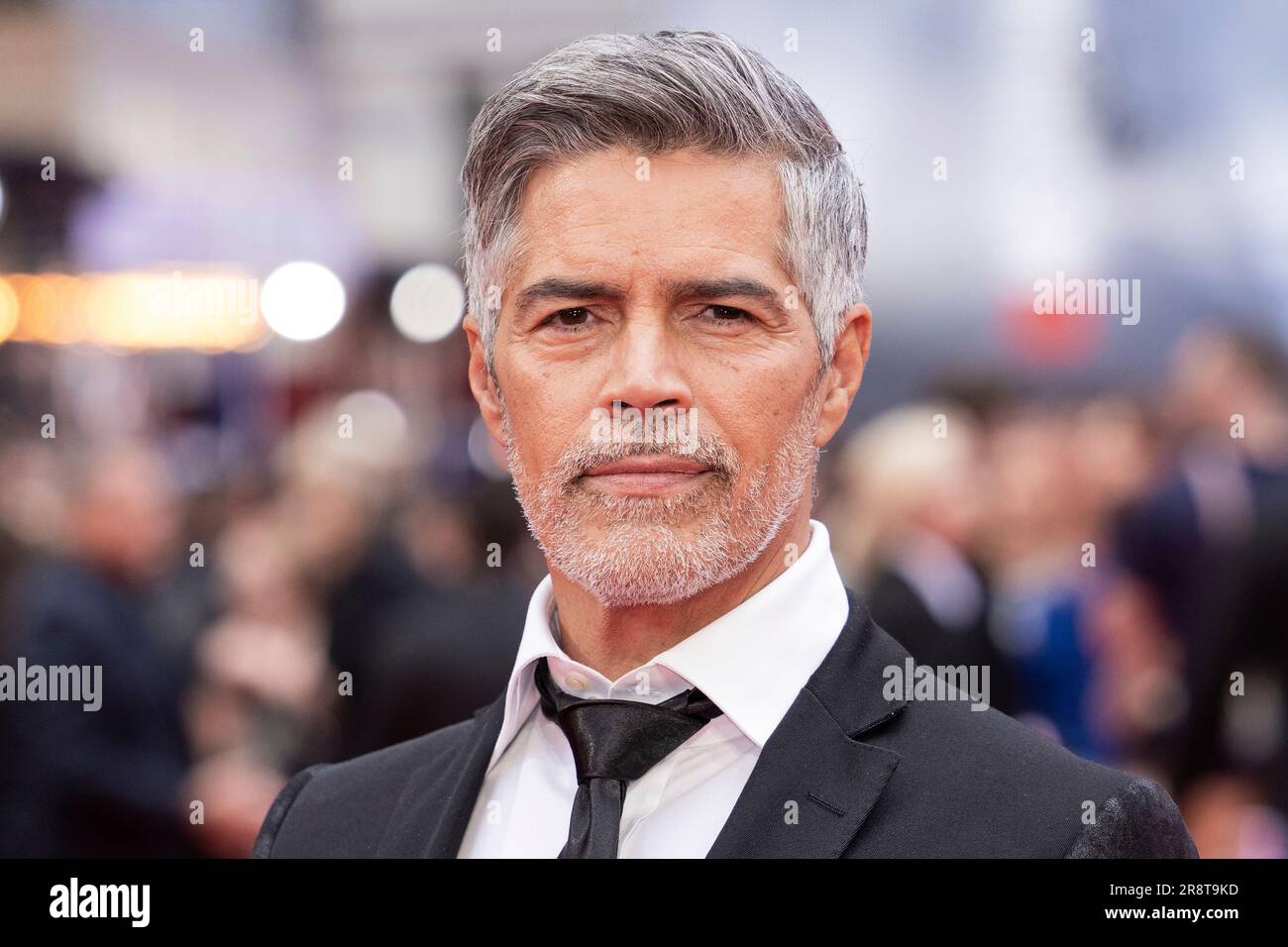Esai Morales poses for photographers upon arrival at the premiere of ...