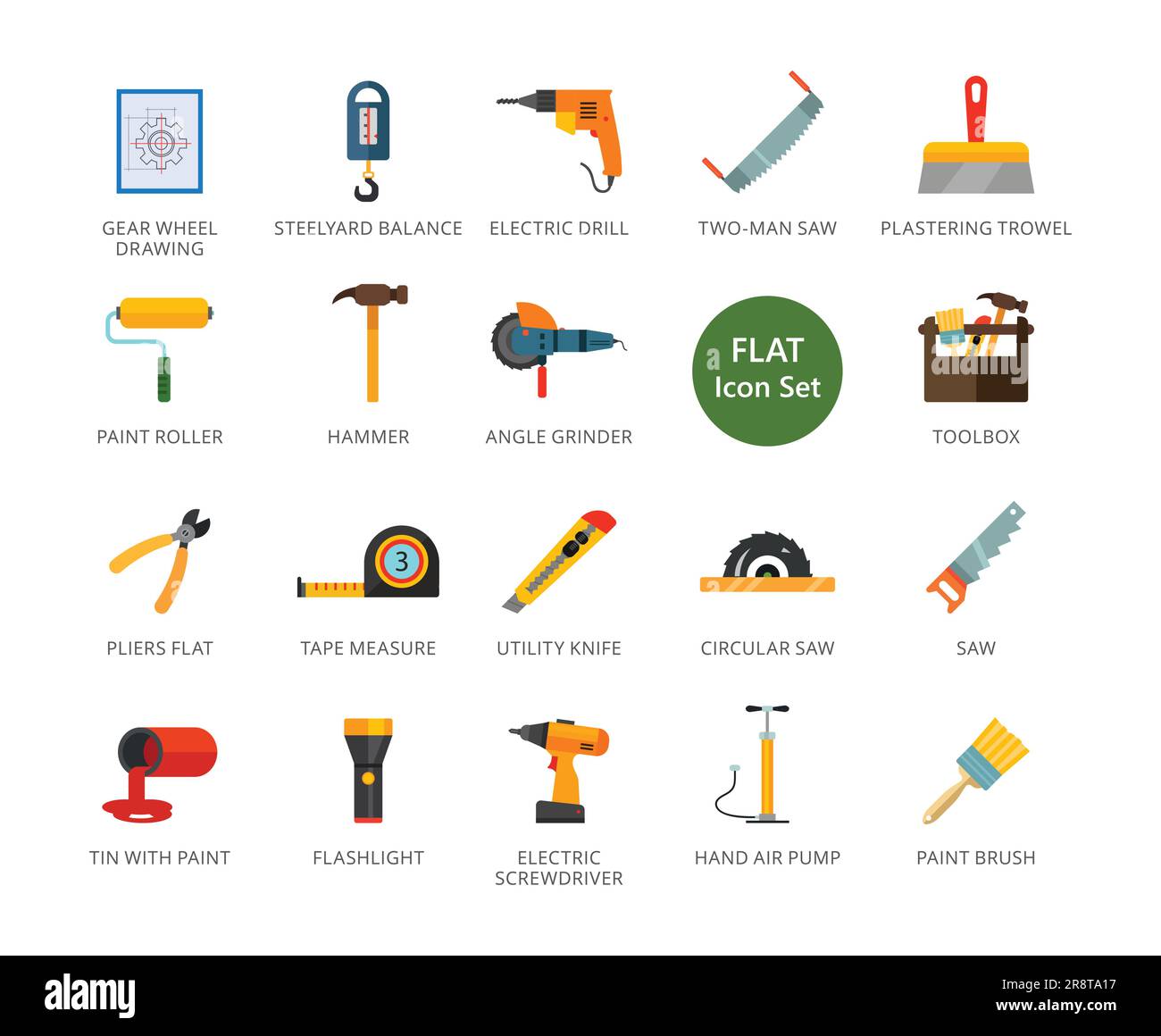 Construction Tools Icons Set Stock Vector Image & Art - Alamy