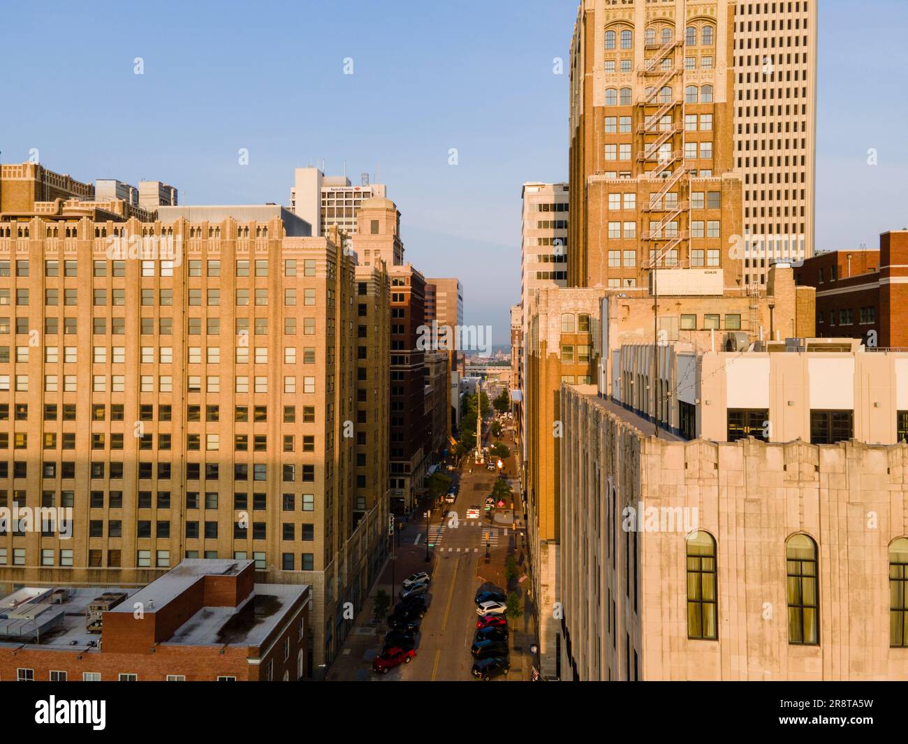 Aerial photograph of downtown Tulsa on a June morning Stock Photo - Alamy