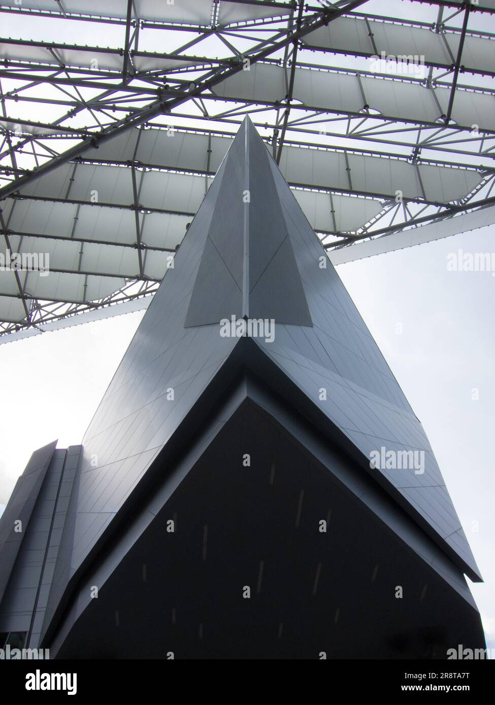 World War II Museum in New Orleans, LA. Abstract detail of the museum ...