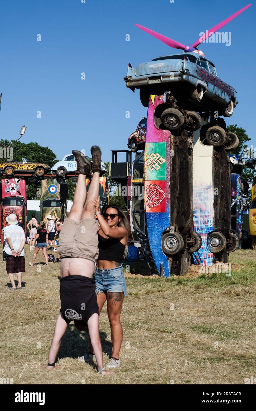 Carhenge 1987 hi-res stock photography and images - Alamy