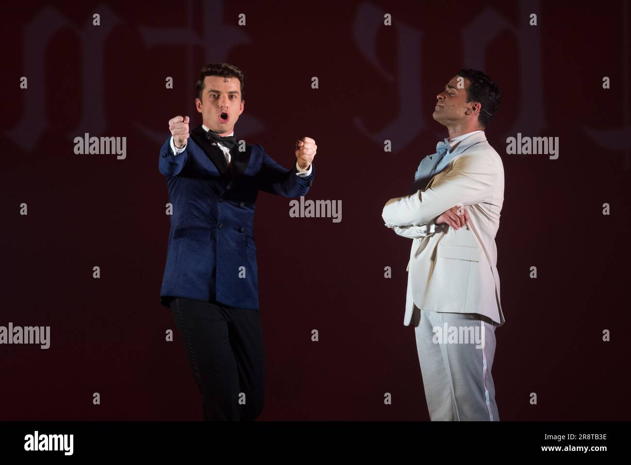 Malaga, Spain. 22nd June, 2023. Actors perform on the stage during the ...