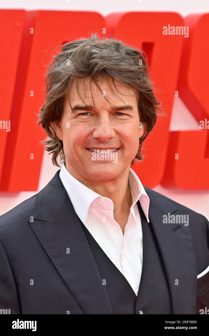 London, UK. 22nd June, 2023. Tom Cruise at UK premiere of Mission ...