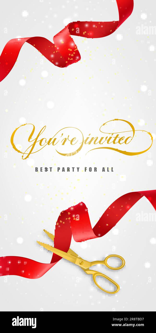 You are invited, best party for all vertical banner design Stock Vector ...
