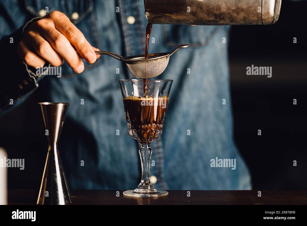 Espresso Martini Cocktail alcoholic vodka, espresso, coffee liqueur and ...