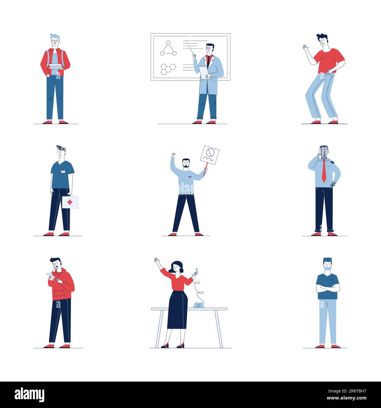 Set of various cartoon people Stock Vector Image & Art - Alamy