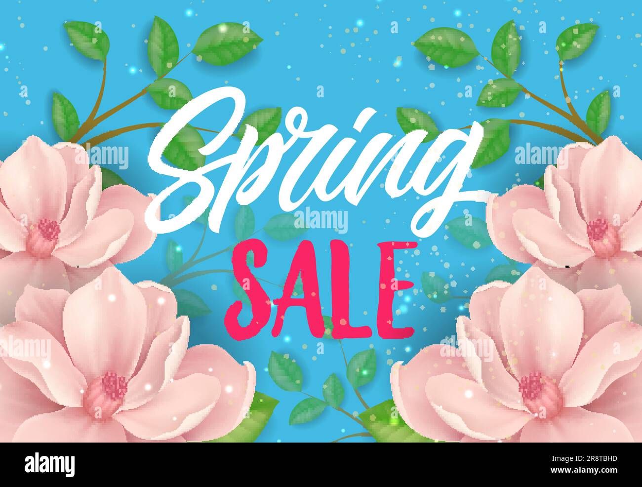 Spring Sale Poster Design with Blossoms Stock Vector Image & Art - Alamy