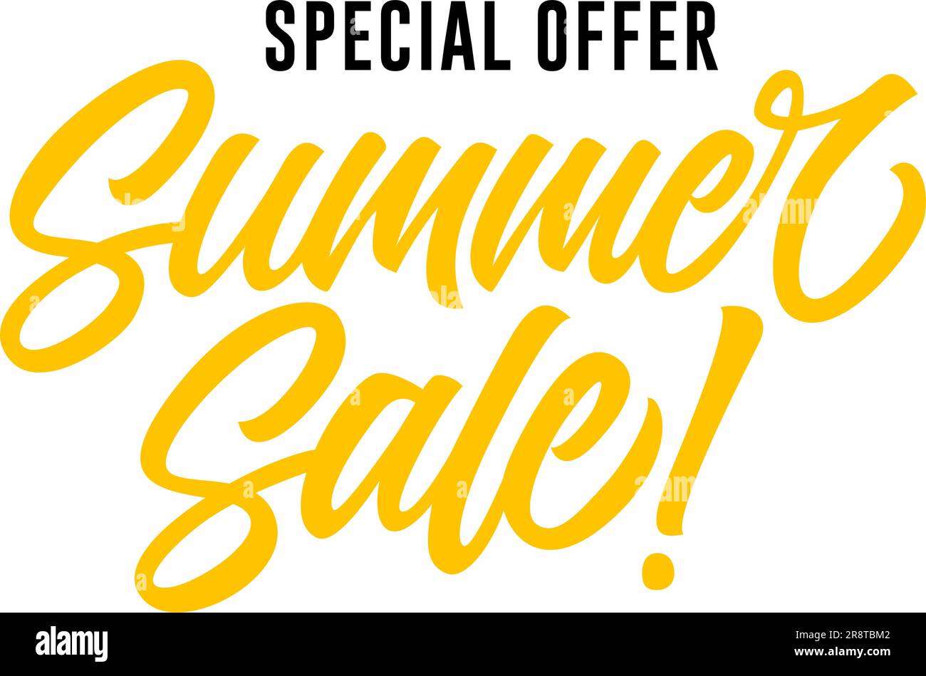 Special offer, summer sale seasonal poster template Stock Vector Image ...