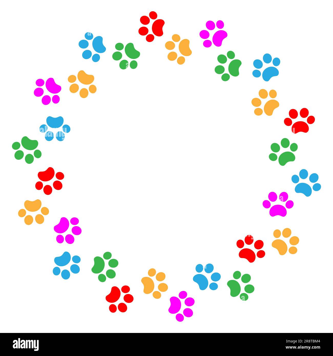 Cat paws animal paw Cut Out Stock Images & Pictures - Alamy