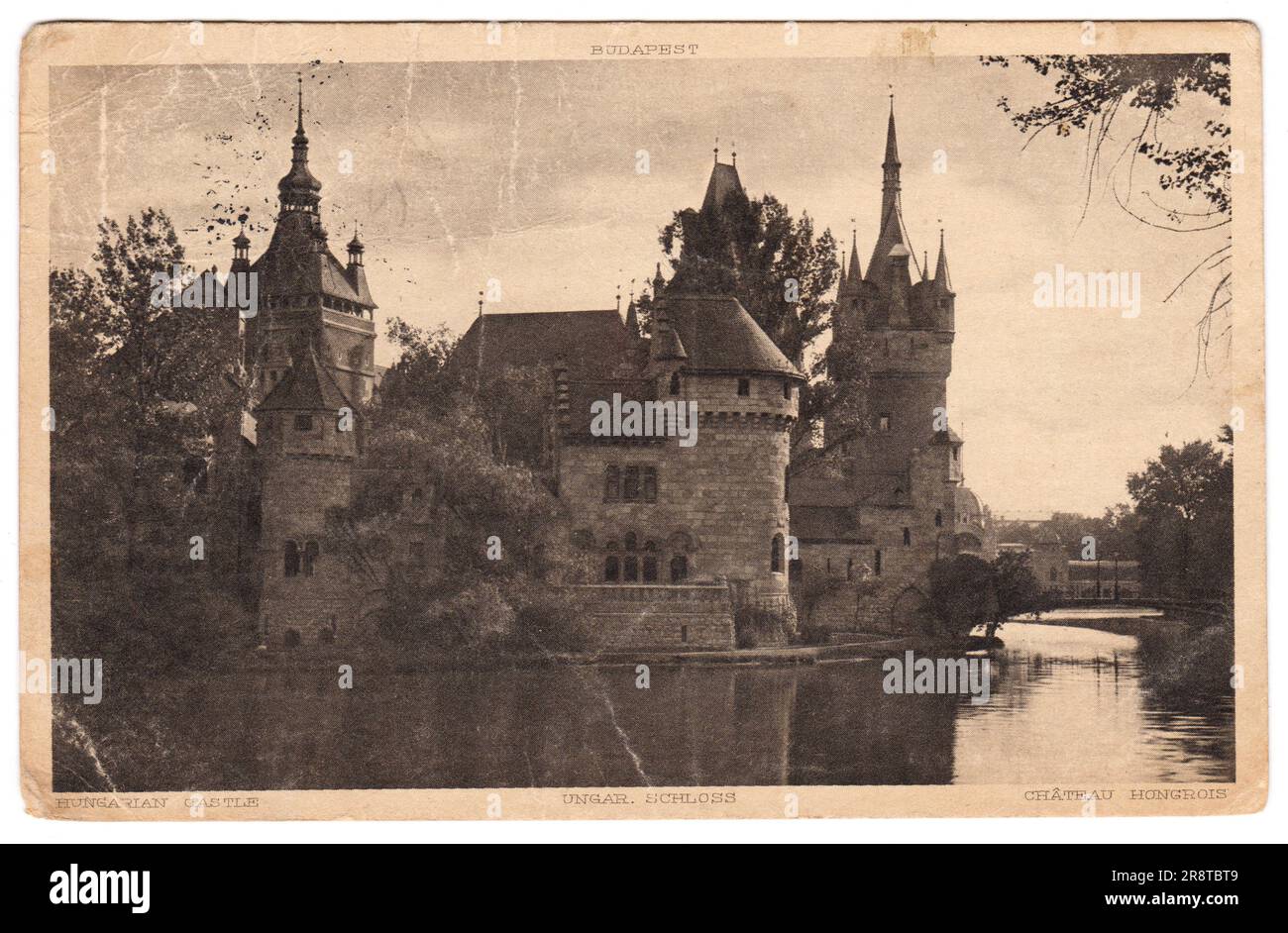 Austro-Hungarian Empire, Budapest - Circa 1911: Vintage postcard in ...