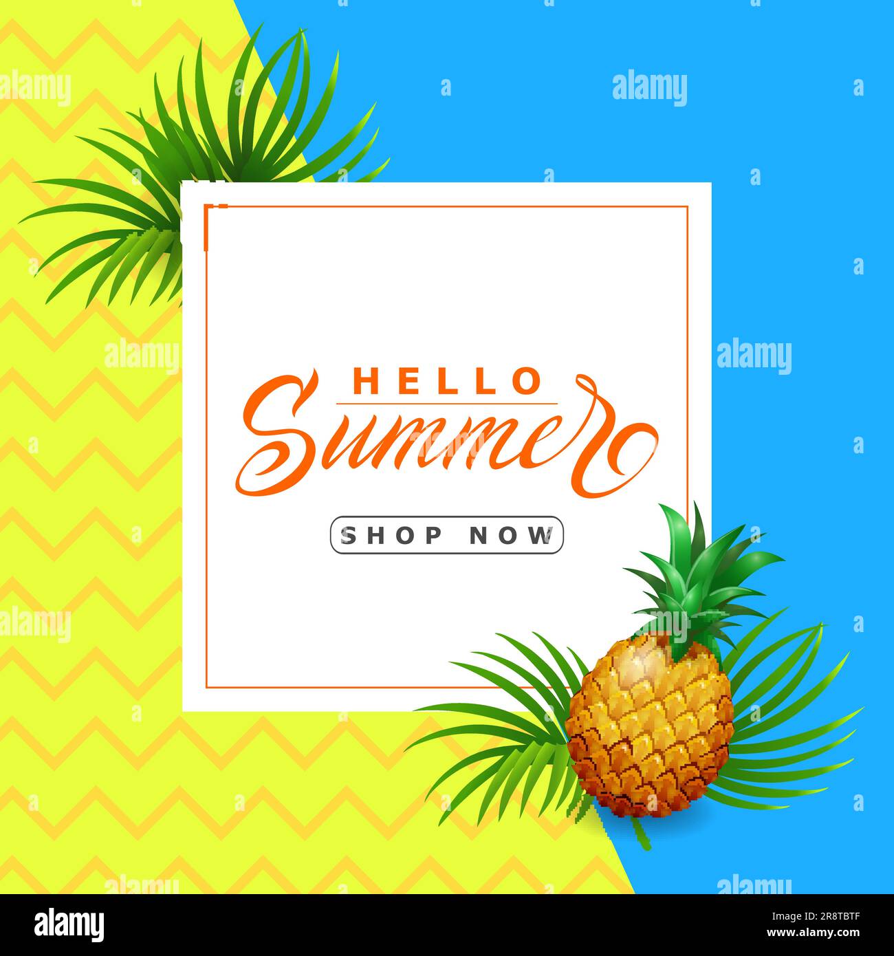 Composition text hello summer Stock Vector Images - Alamy