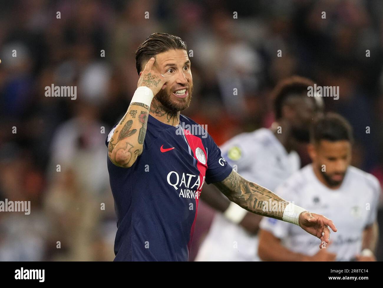 Sergio Ramos of PSG during the Ligue 1 match between Paris Saint ...