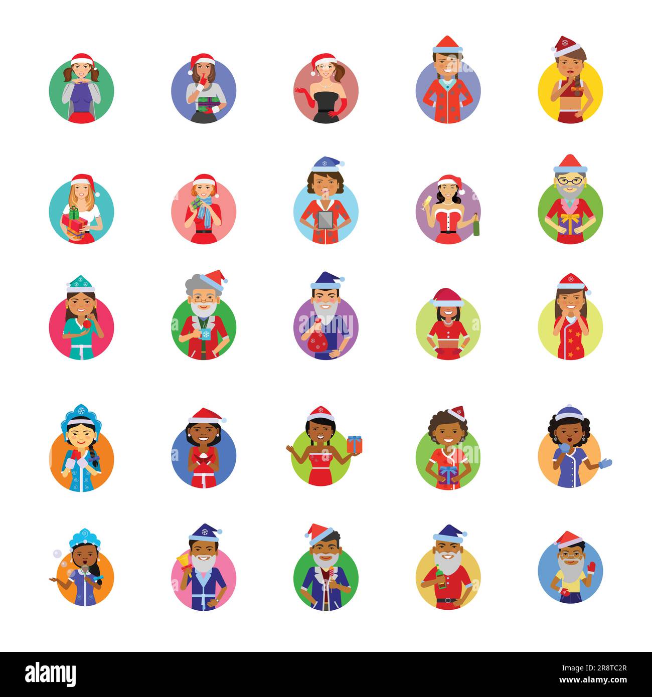 Man wearing santa suit Stock Vector Images - Alamy