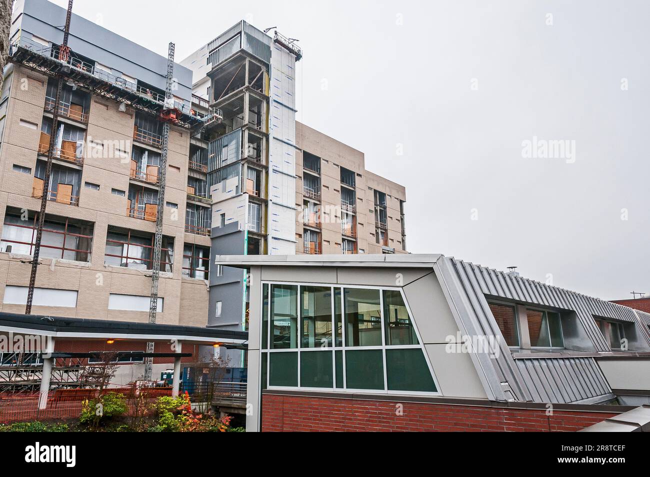Construction of a hospital type building Stock Photo - Alamy