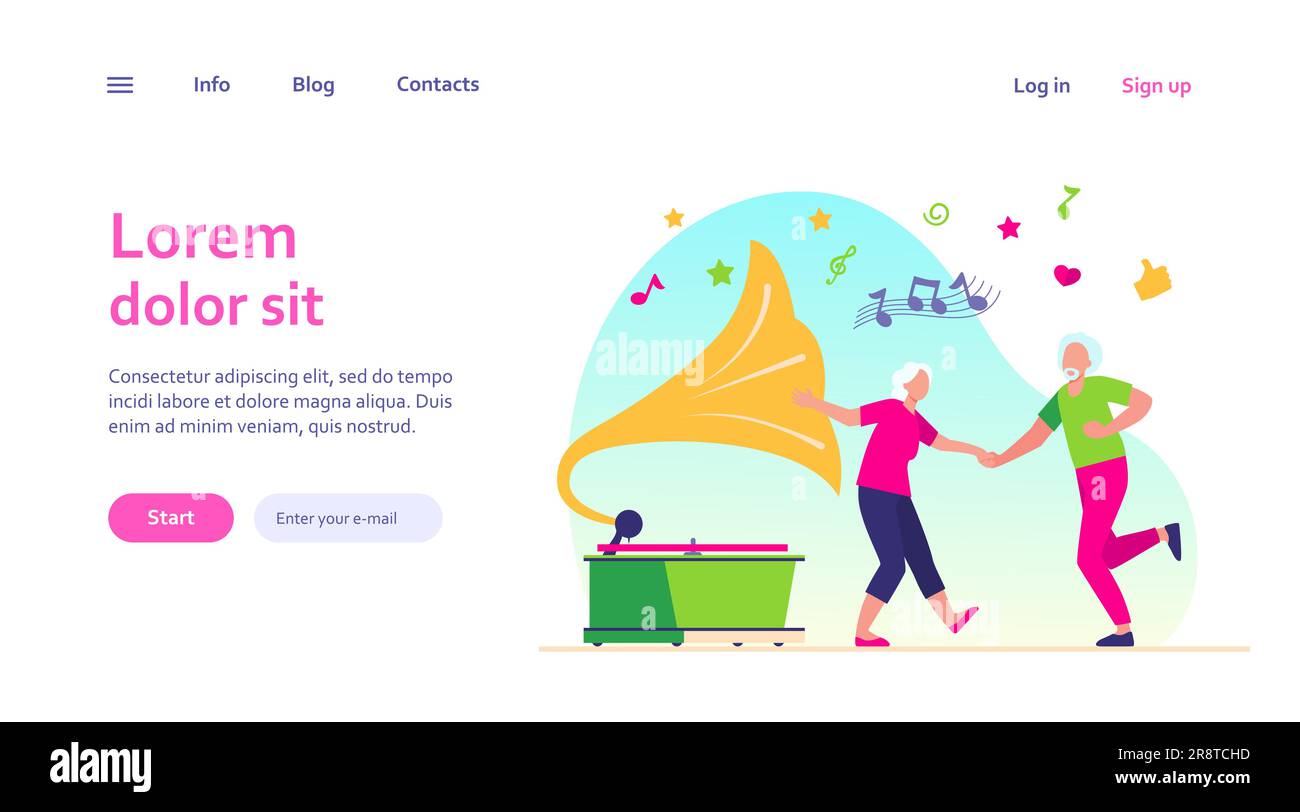 Old people dancing for fun Cut Out Stock Images & Pictures - Alamy