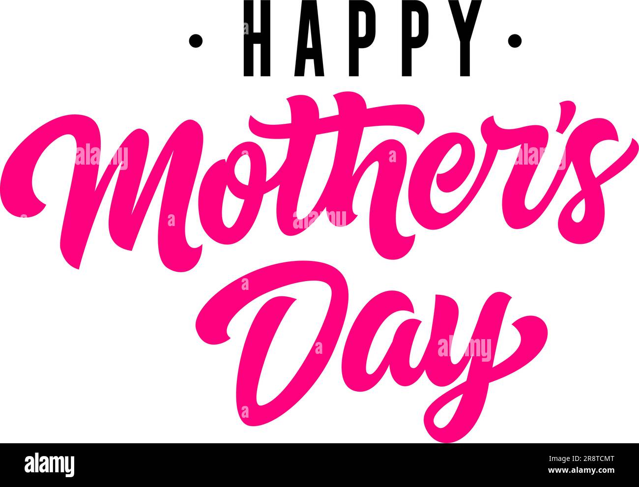 Mothers day lettering in pink color Stock Vector Image & Art - Alamy