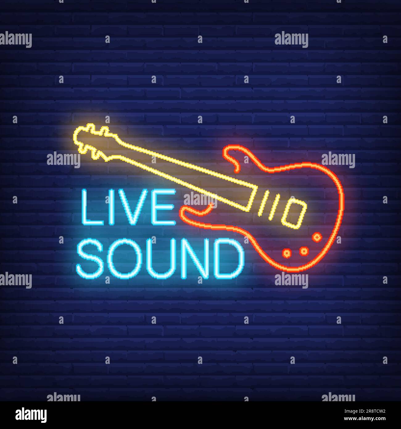 Light blue guitar Stock Vector Images - Alamy