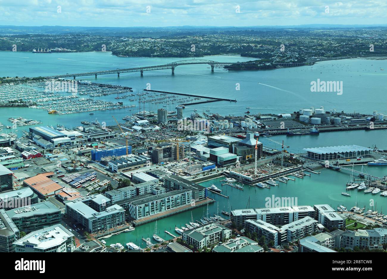 View at Harbour Bridge - Auckland, New Zealand Stock Photo - Alamy
