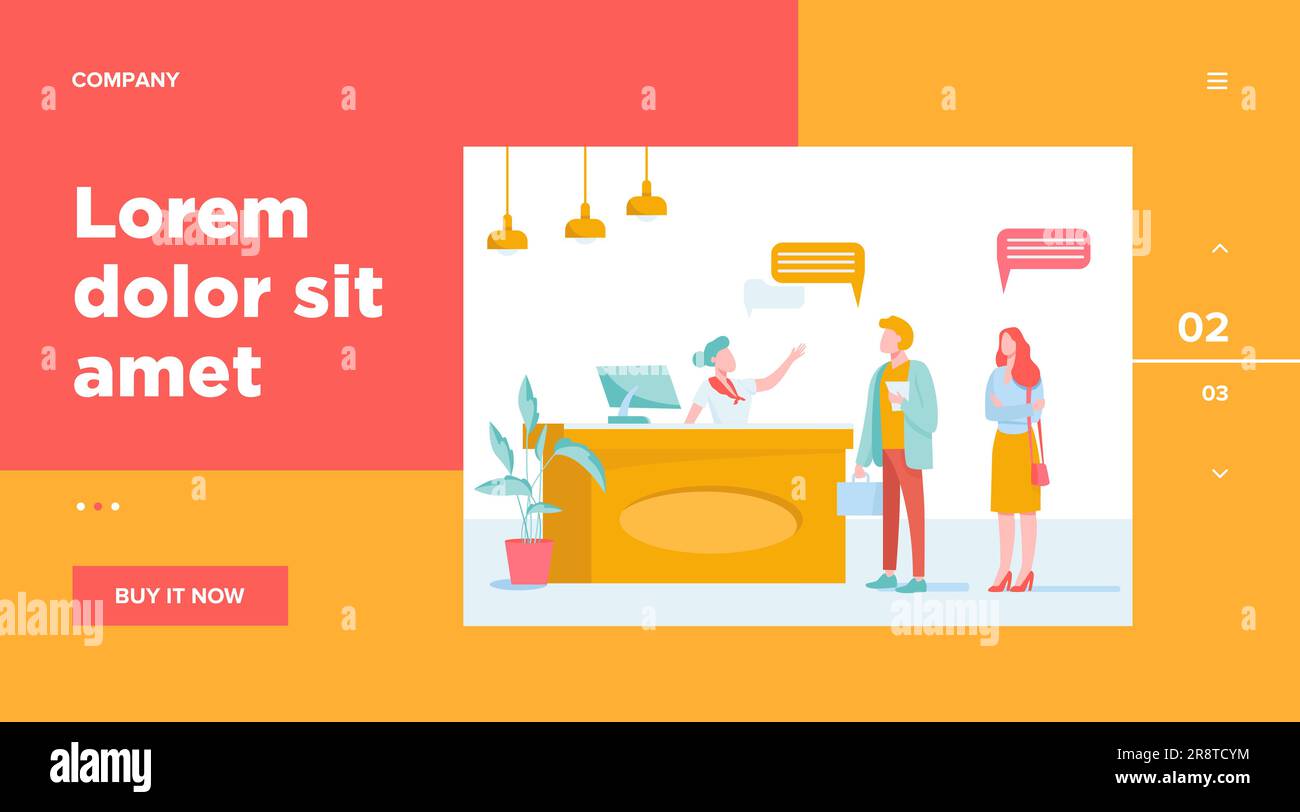 Receptionist job vector illustration Stock Vector Image & Art - Alamy